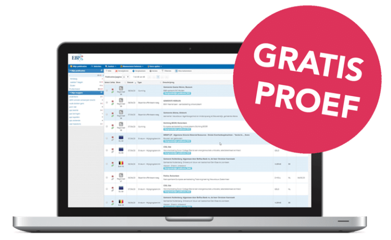 Gratis en Vrijblijvende Demo van het EBP Premium Platform